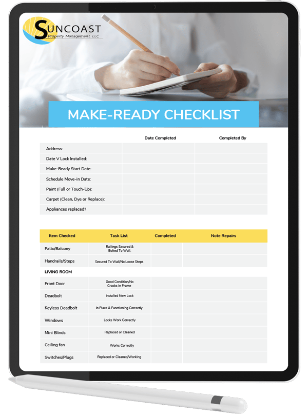 Free Make-Ready Checklist | Suncoast Property Management